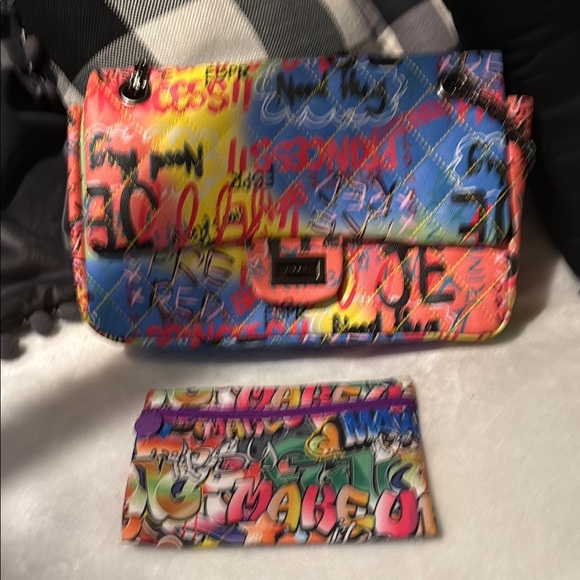 Bags | Colorful Graffiti Shoulder Bag Graffettie | Poshmark